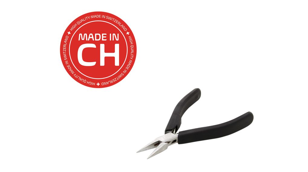 RND 550-00324 | RND ESD-Präzisionszange, Lang / Oval-spitz / Gezahnt, 130mm | Distrelec Schweiz